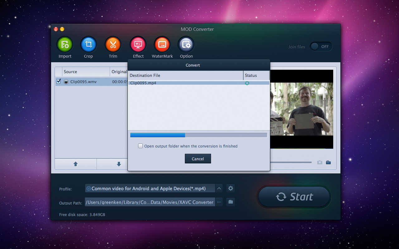 MOD Converter App, MOD Converter for JVC Everio, Canon FS100 and ...