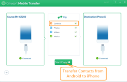 How to Transfer Contacts from Android to iPhone X/8/8 Plus