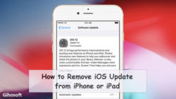 Delete the Downloaded iOS Update on iPhone/iPad (iOS 12)